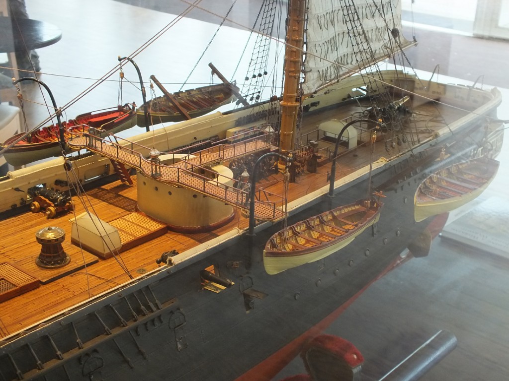HMS Warrior model port side stern | JSB Model Restorations